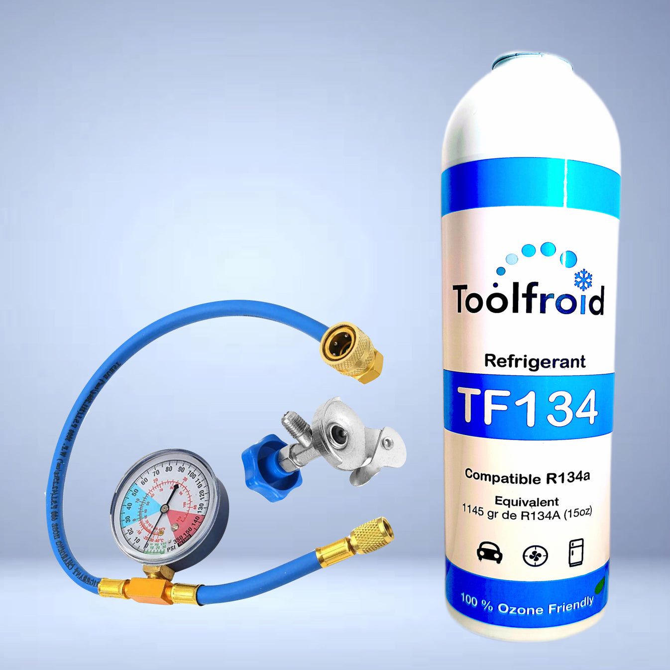 KIT DE RECHARGE GAZ CLIM R134A VOITURE,DEEPCOOL,R134A,GAZ REFRIGERANT ...